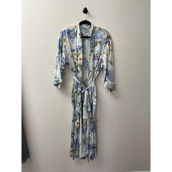 august silk | Intimates & Sleepwear | August Silk Robe Floral Print ...